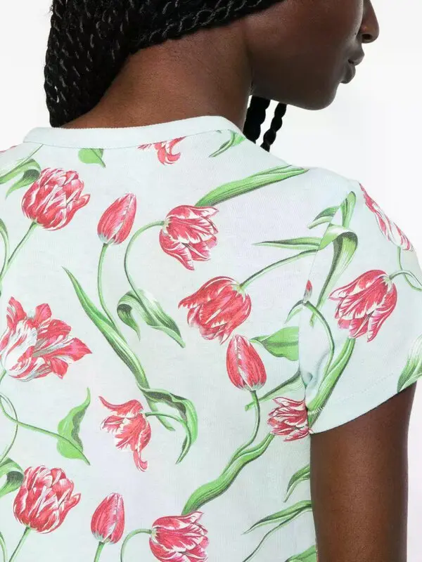 Kenzo Floral Print Crewneck T-shirt