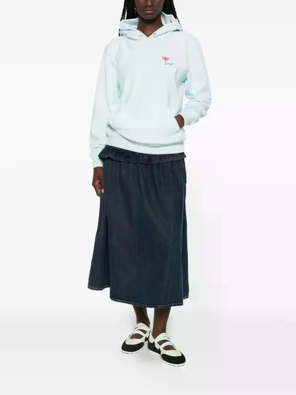 Kenzo Embroidered Flower Hoodie - Blue