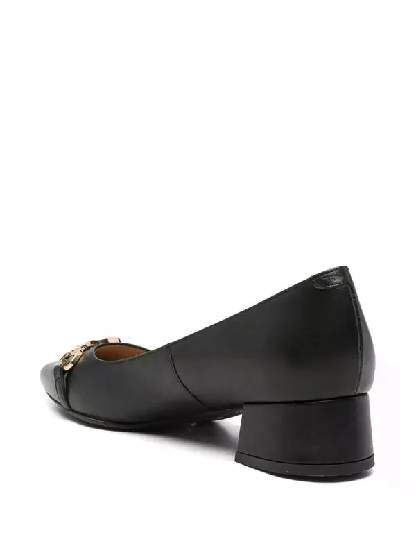 SERGIO MORETTI FIRENZE Chain-link Pointed-toe Pumps