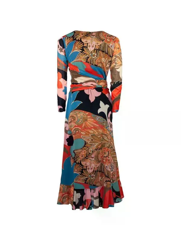 Etro Paisley Print Buckled Dress