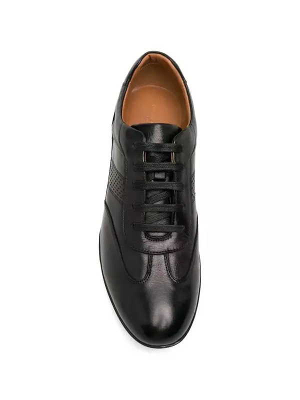 SERGIO MORETTI FIRENZE Leather Sneakers With Perforated Detailing