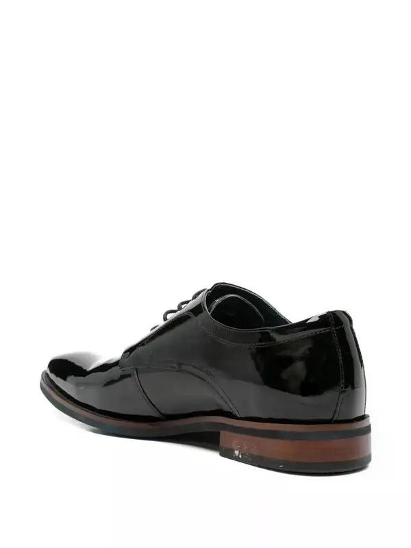 SERGIO MORETTI FIRENZE Patent Finish Lace-up Derby Shoes