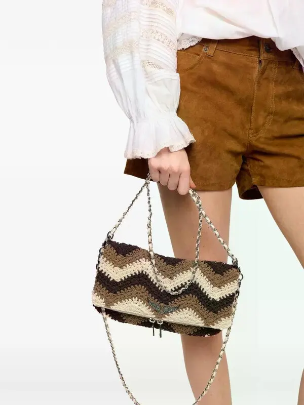 Zadig&Voltaire Rock Macrame Crossbody Bag - Brown