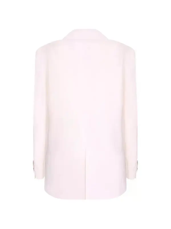 BLANCA VITA Double-breasted Peak-lapel Blazer
