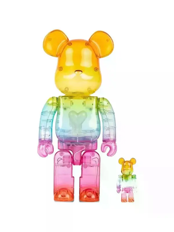 MEDICOM TOY X Emotionally Unavailable Be@rbrick Gradient Heart Figurine Set - Orange