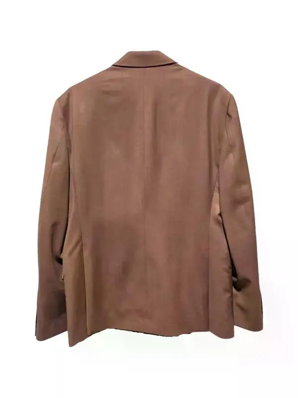 LARDINI Double-breasted Peak-lapel Blazer - Brown