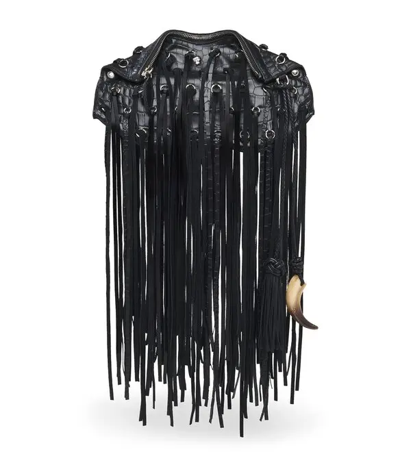 Alexander McQueen Leather Manta Pouch