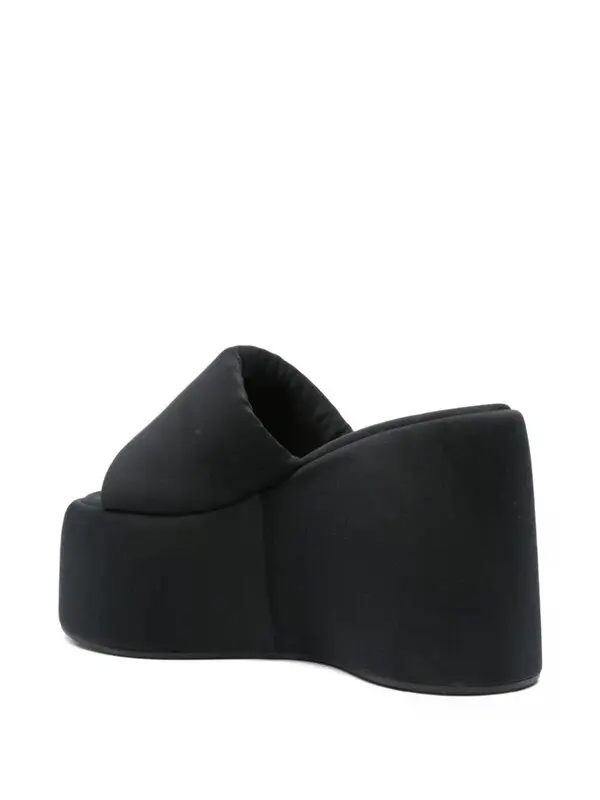 Attico Mochi Platform Sandals - Black