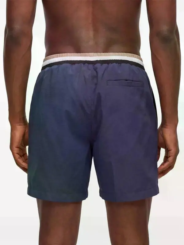 BOSS Logo-print Drawstring Swim Shorts