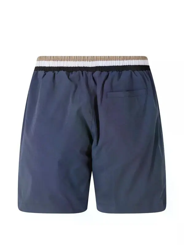 BOSS Logo-print Drawstring Swim Shorts
