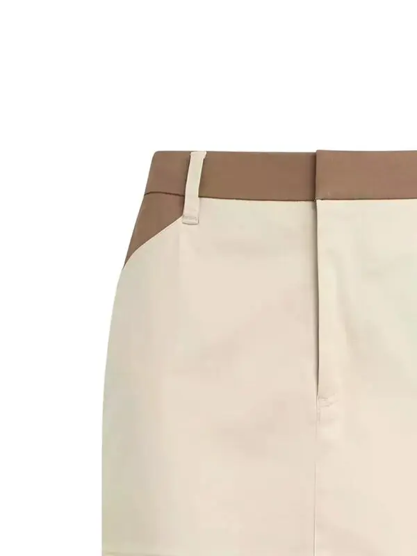 FAVORITE DAUGHTER Monica Panelled Mini Skirt - Neutrals