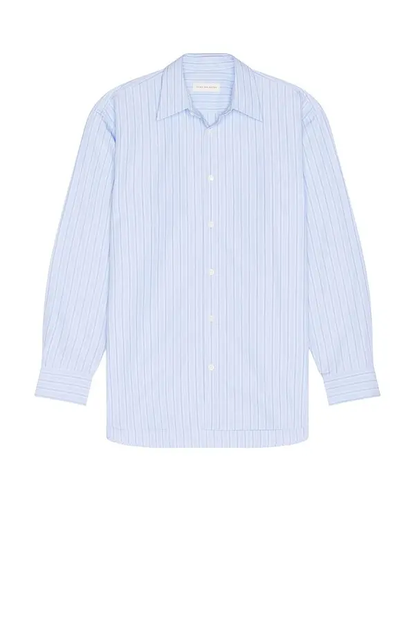 Dries Van Noten Croom Shirt In Blue - Light Blue