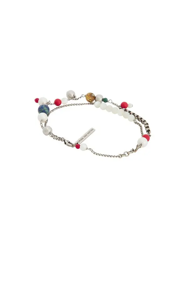 Dries Van Noten Freshwater Pearl And Semiprecious Stone Bracelet - Multi