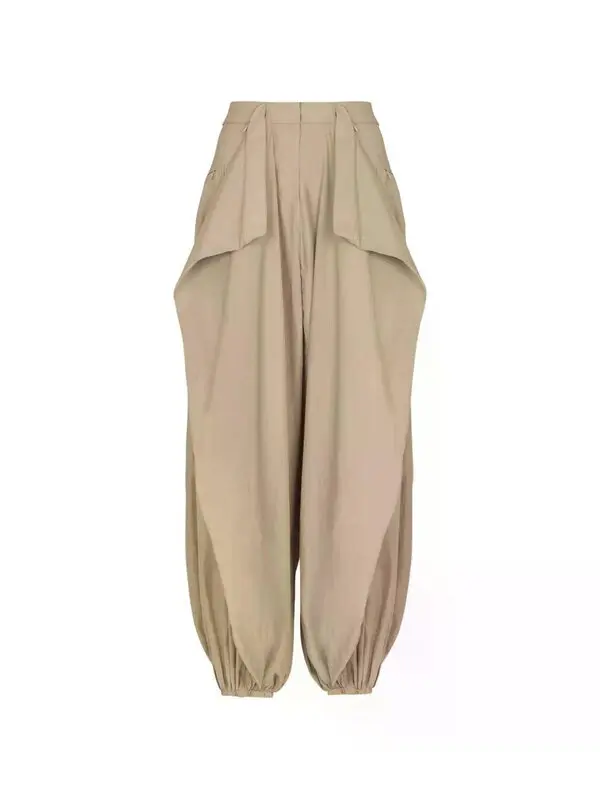 Balmain Beige Tapered Trousers