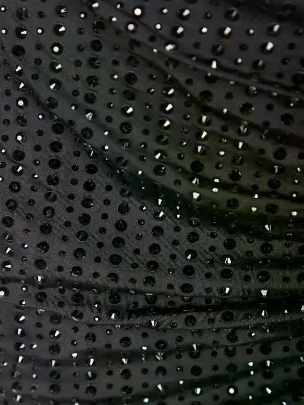 VENUJA Crystal Embellished Draped Mini Skirt