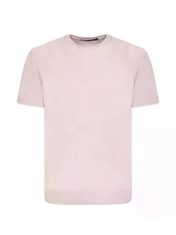 DANIELE FIESOLI Crew-neck Fine-knit T-shirt - Grey