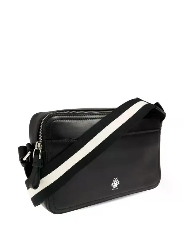 Bally Ray Logo-print Leather Messenger Bag