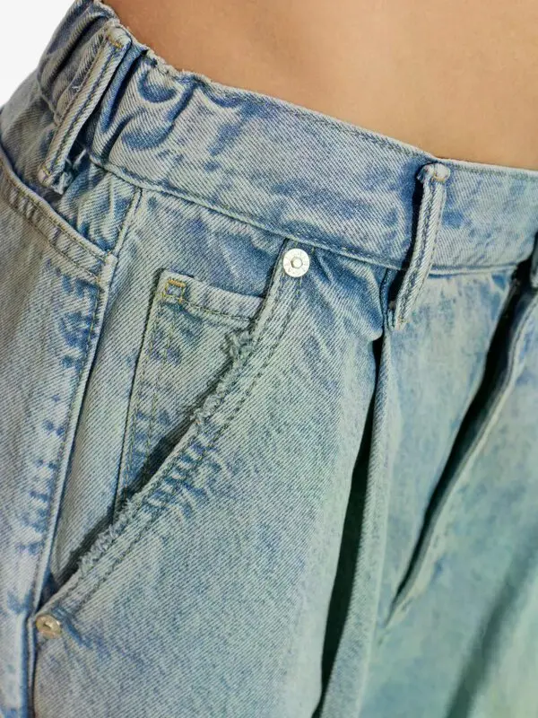 ALLSAINTS Haze Pleated High-waisted Jeans
