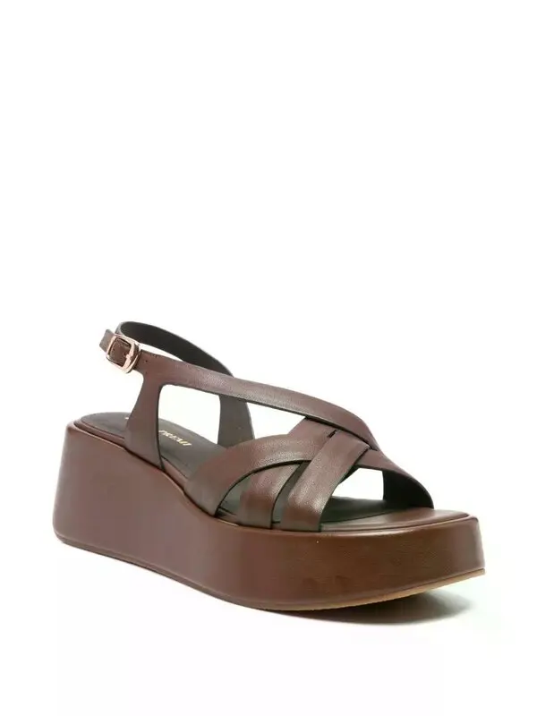 BRUNO PREMI Crossover Platform Sandals