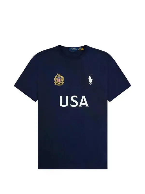 Polo Ralph Lauren Logo-print Cotton T-shirt - Blue