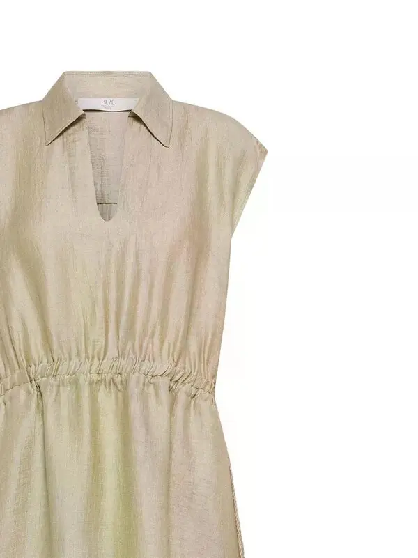Seventy Sleeveless Midi Dress With Tassel Drawstring