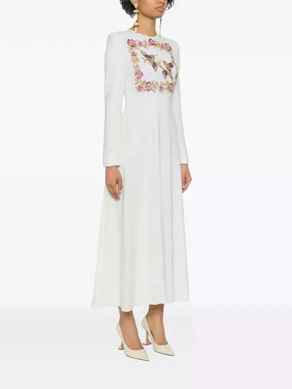 DINA MELWANI Long Sleeve Midi Dress