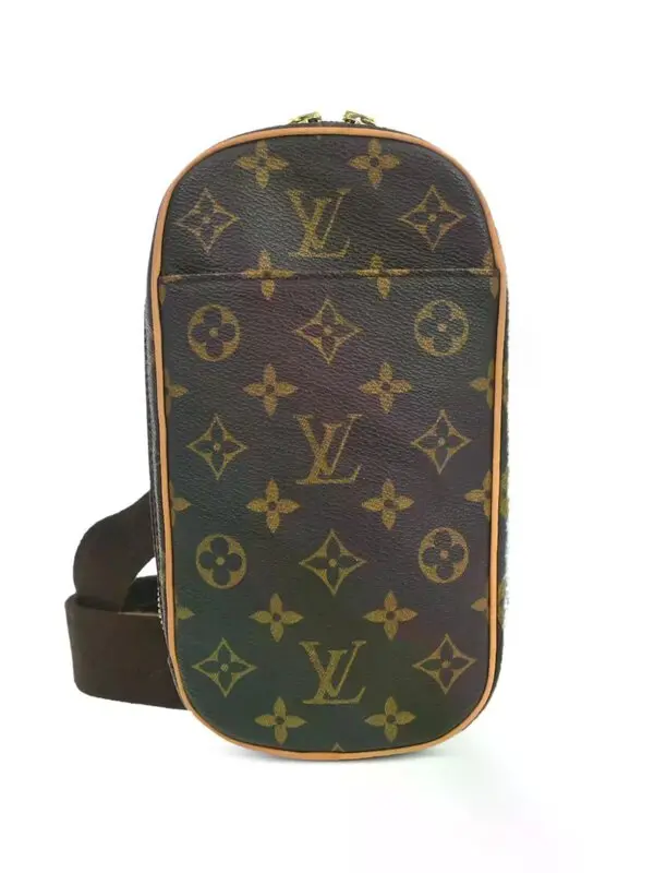 LOUIS VUITTON Monogram Pochette Gange Crossbody Bag - Brown