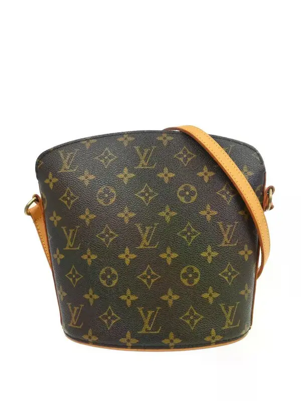 LOUIS VUITTON Monogram Drouot Shoulder Bag - Brown
