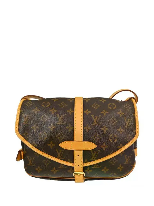 LOUIS VUITTON 30 Saumur Monogram Crossbody Bag - Brown
