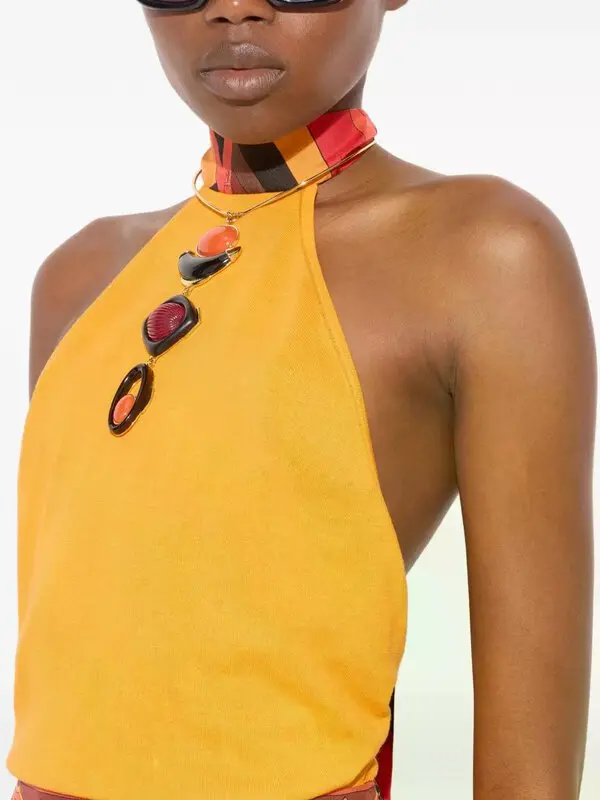 Emilio Pucci Silk Detail Top