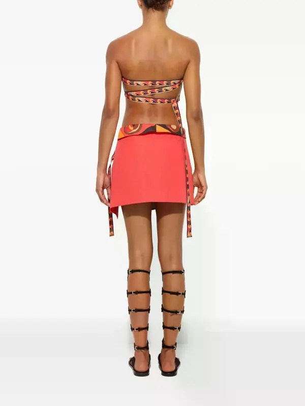 Emilio Pucci Cotton Canvas Wrap Skirt