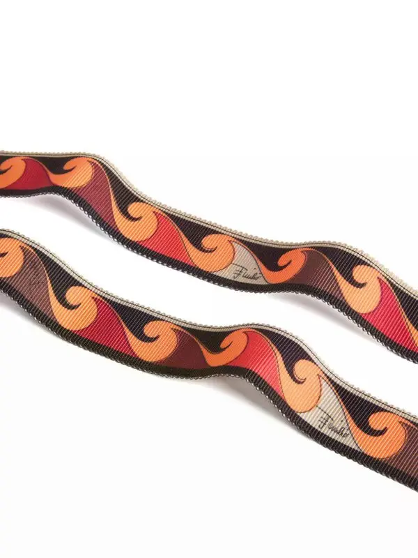 Emilio Pucci Geometric-print Silk Hairband