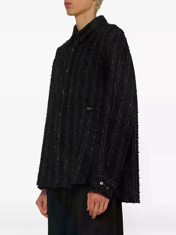 WOOYOUNGMI Tweed Button-up Shirt