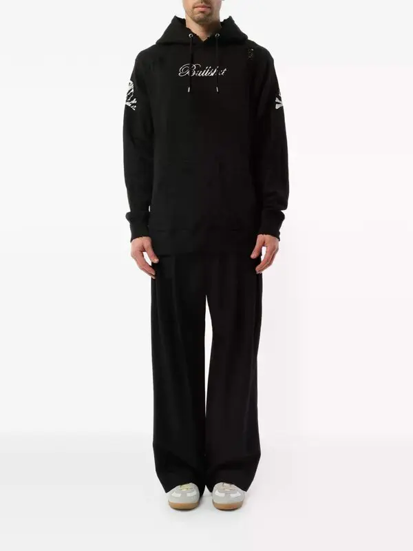 MASTERMIND WORLD Distressed Skull Print Hoodie