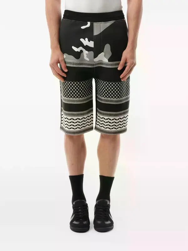 Neil Barrett Camouflage Print Drawstring Shorts