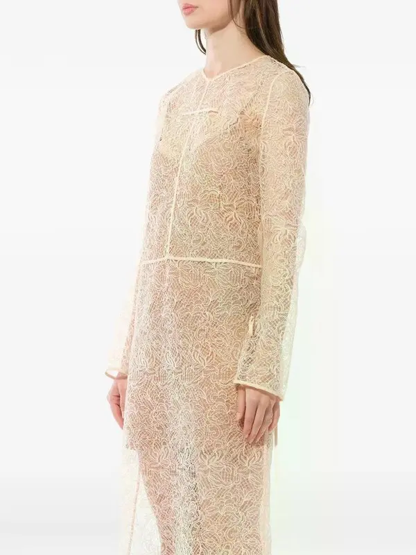 Emilio Pucci Lace Long-sleeve Dress
