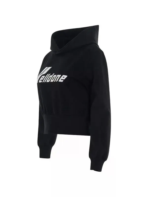We11Done Cropped Logo Hoodie