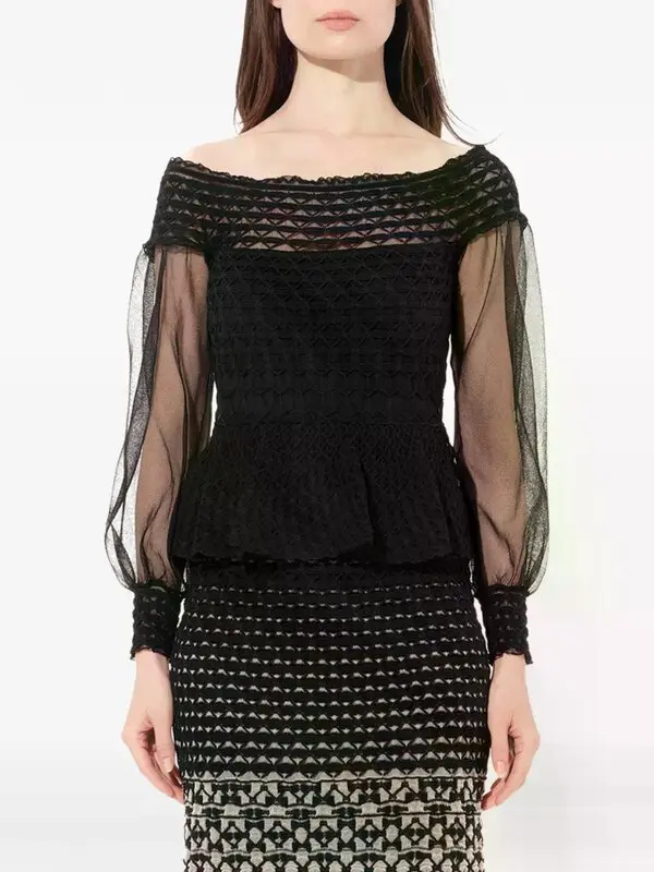 Alexander McQueen Criss-cross Peplum Dress - Black