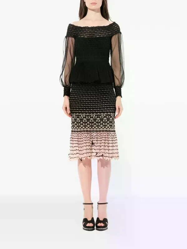 Alexander McQueen Criss-cross Peplum Dress