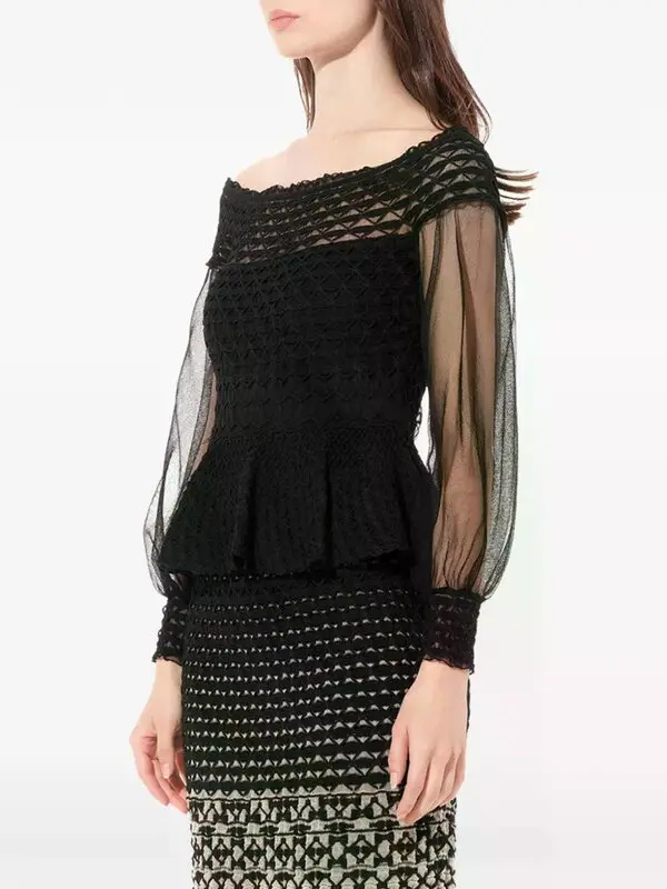 Alexander McQueen Criss-cross Peplum Dress