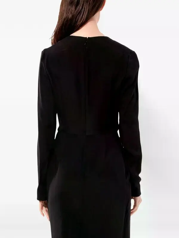 Balenciaga Draped Satin Panel Dress