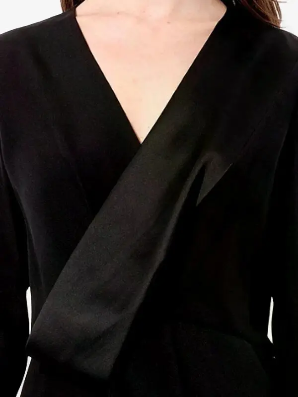 Balenciaga Draped Satin Panel Dress