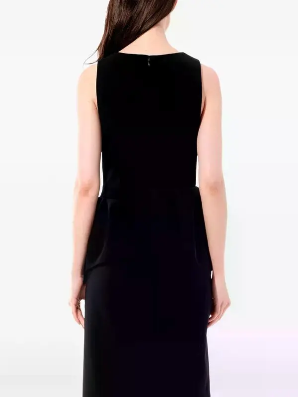Balenciaga Sleeveless V-neck Midi Dress