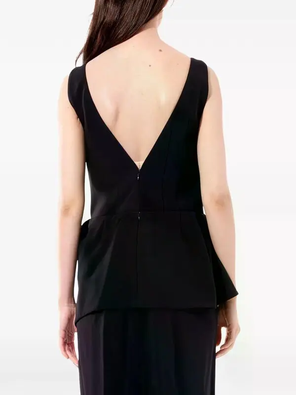 Balenciaga Sleeveless V-neck Midi Dress
