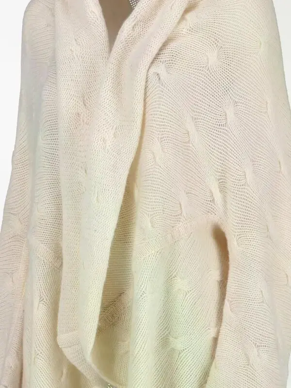 Agnona Cable-knit Shawl-collar Cardigan