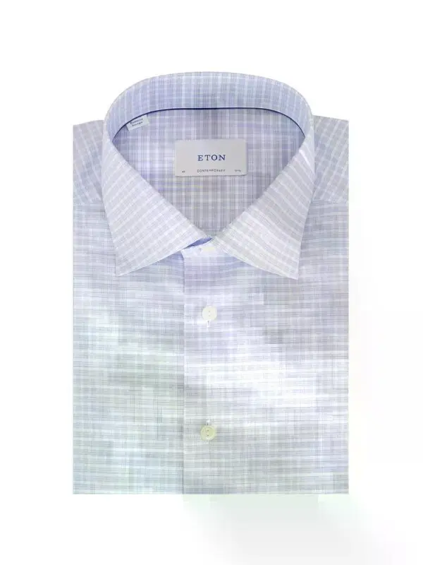Eton Check-pattern Shirt - Blue