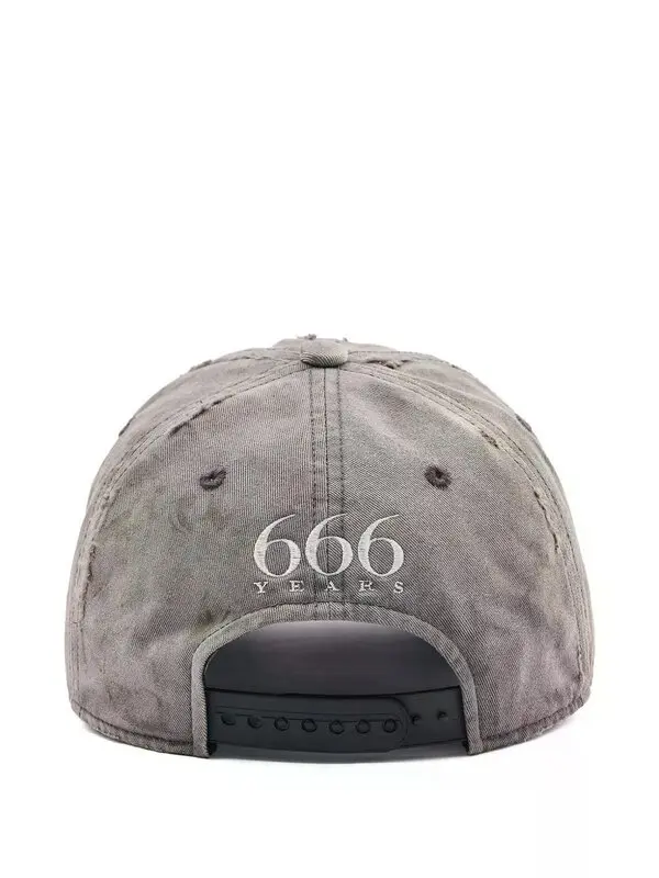 SAINT MXXXXXX Embroidered Distressed Cap