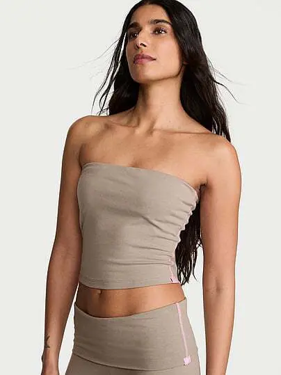 Victoria's Secret Angel Essentials Cotton Blend Tube Top - Beige