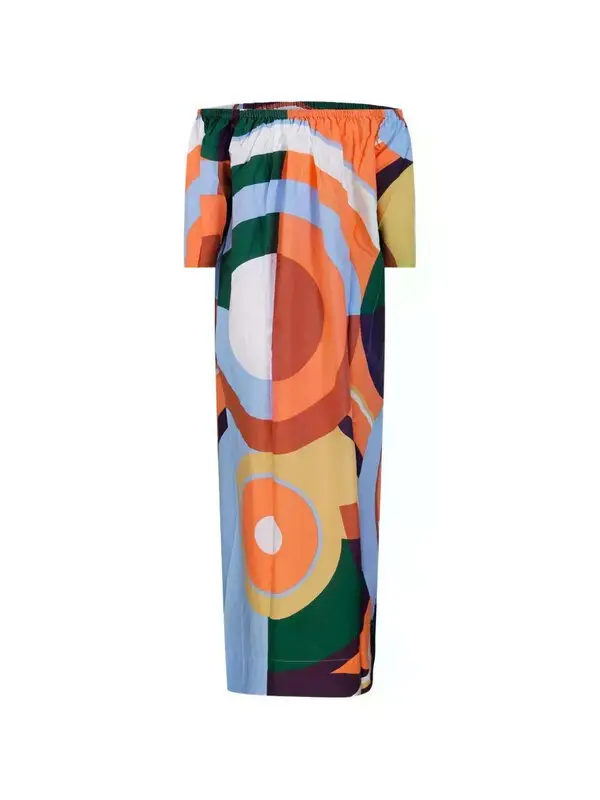MAPOÉSIE Palao Abstract Print Maxi Dress