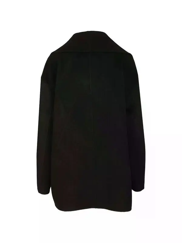 Max Mara Double-breasted Notch-lapel Coat - Black